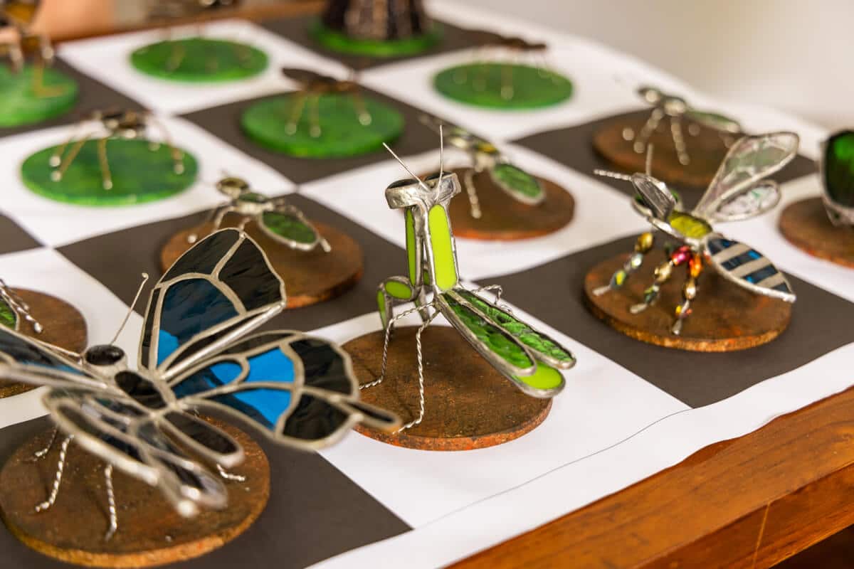 Glass Wings: The Stained Glass Insect Chess Set - Budd Photography